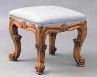 English Bird’s Eye Maple Antique Stool | Early Victorian Stool